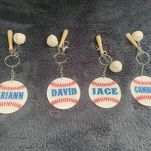 Personalized Baseball Keychain /gift for Baseball Player/ Baseball Gift ...
