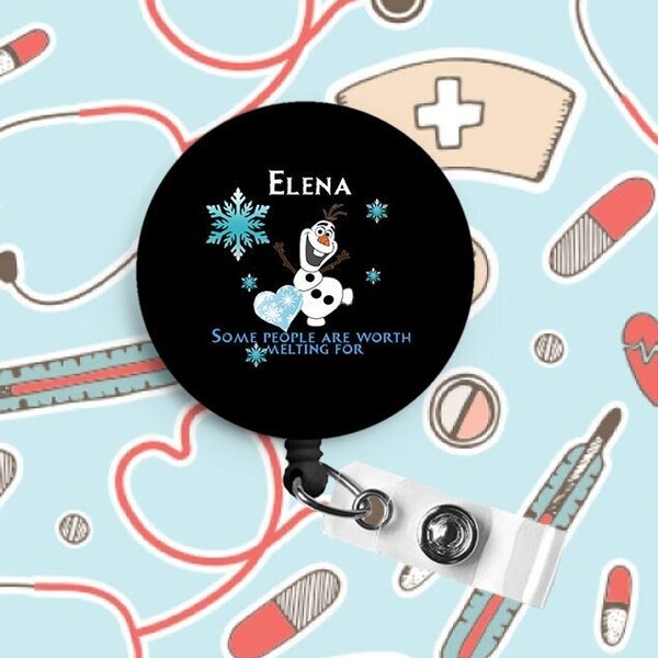 Olaf Badge Reel - Etsy