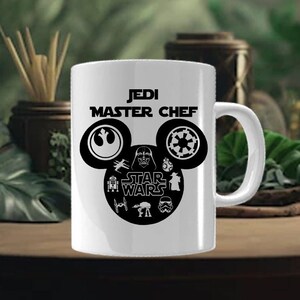 Personalized Jedi Master Chef, Star Wars Ceramic Mug - Etsy
