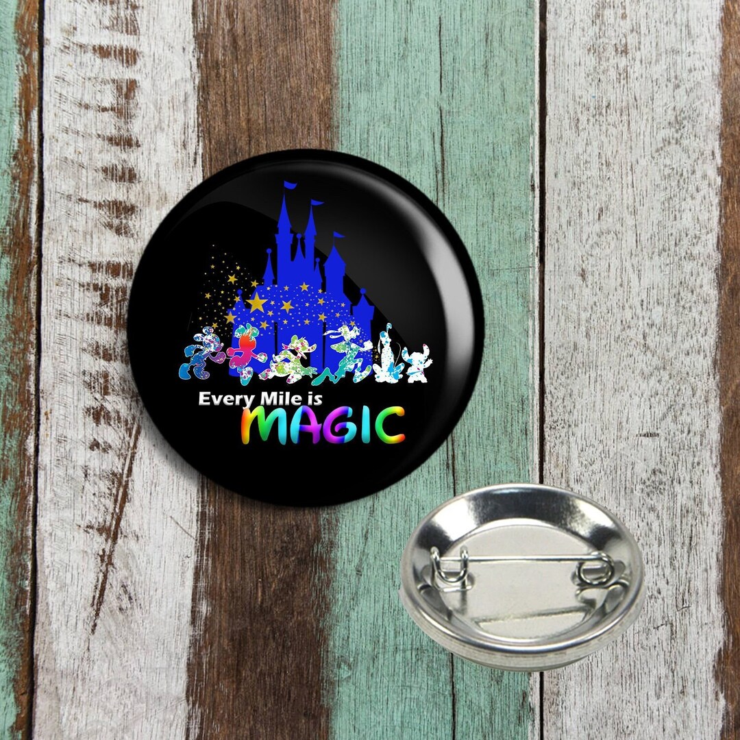 Personalized Every Mile is Magic Disney Marathon Button - Etsy