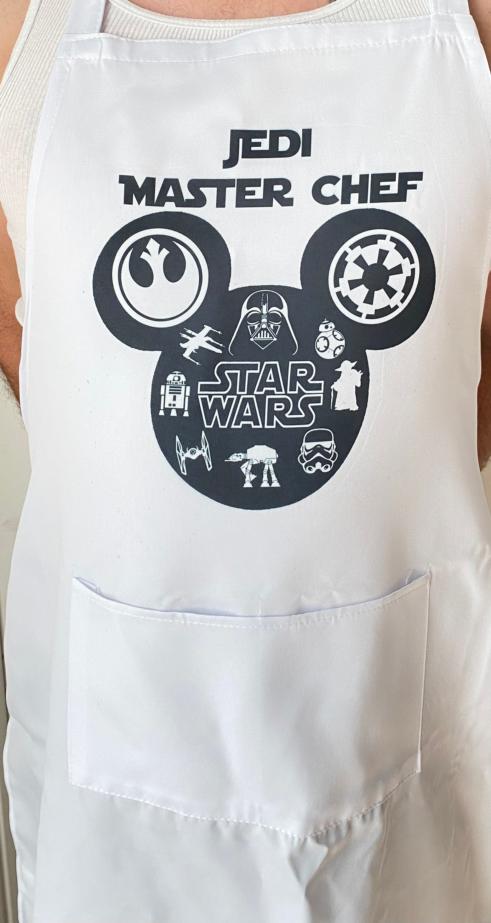 Personalized Jedi Master Chef Star Wars Mickey Mouse Apron - Etsy