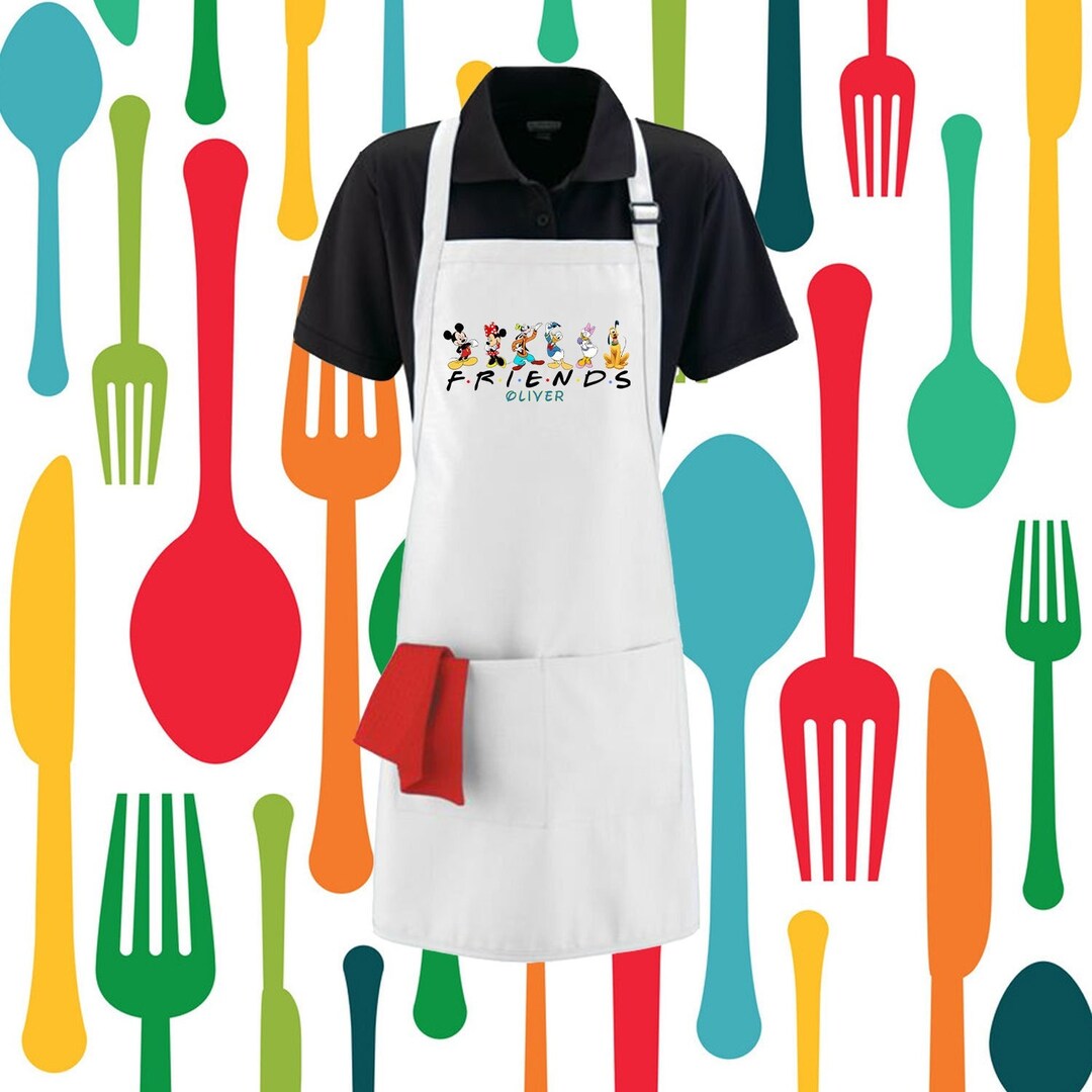 Personalized Mickey and Friends Apron With Pockets - Etsy