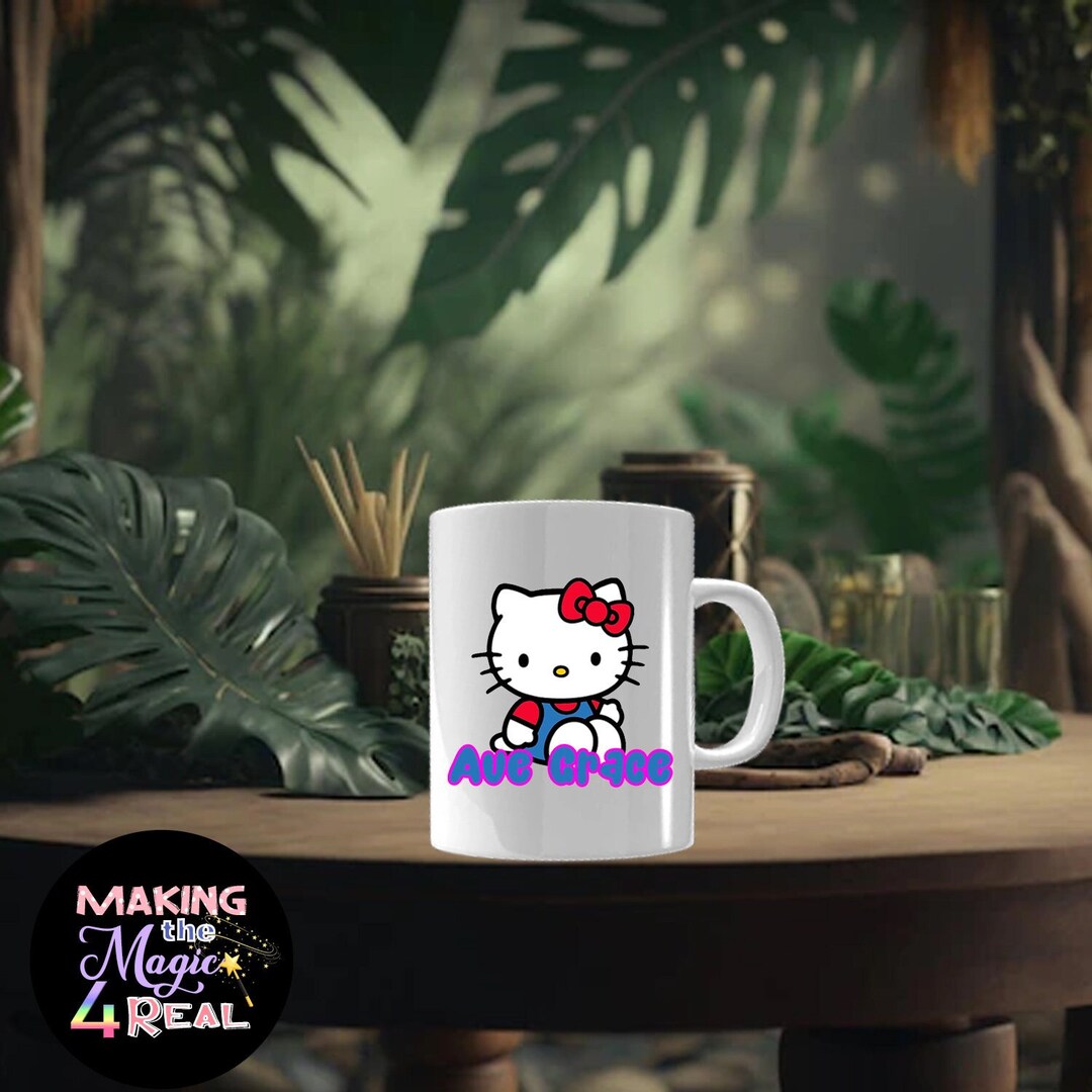 Personalized Hello Kitty Bubbles of Fun Ceramic Mug - Etsy