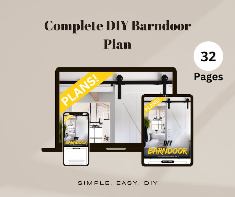 DIY Custom Barn Door Building Guide: Digital PDF Download - Etsy Australia