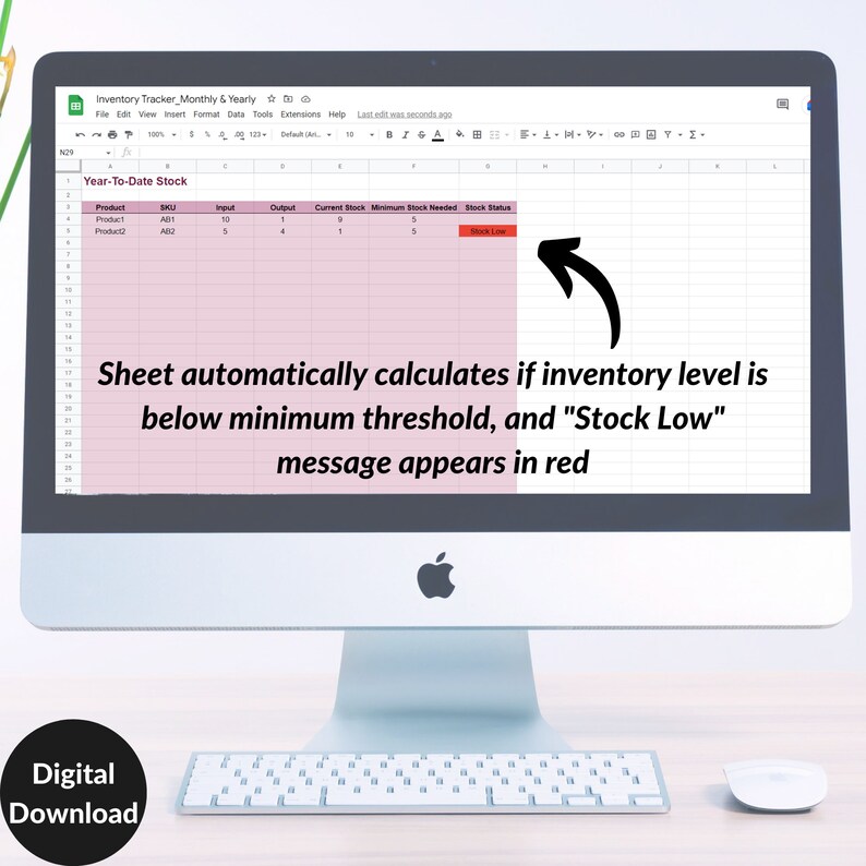 Inventory Google Sheets, Inventory Management, Inventory Tracker for ...