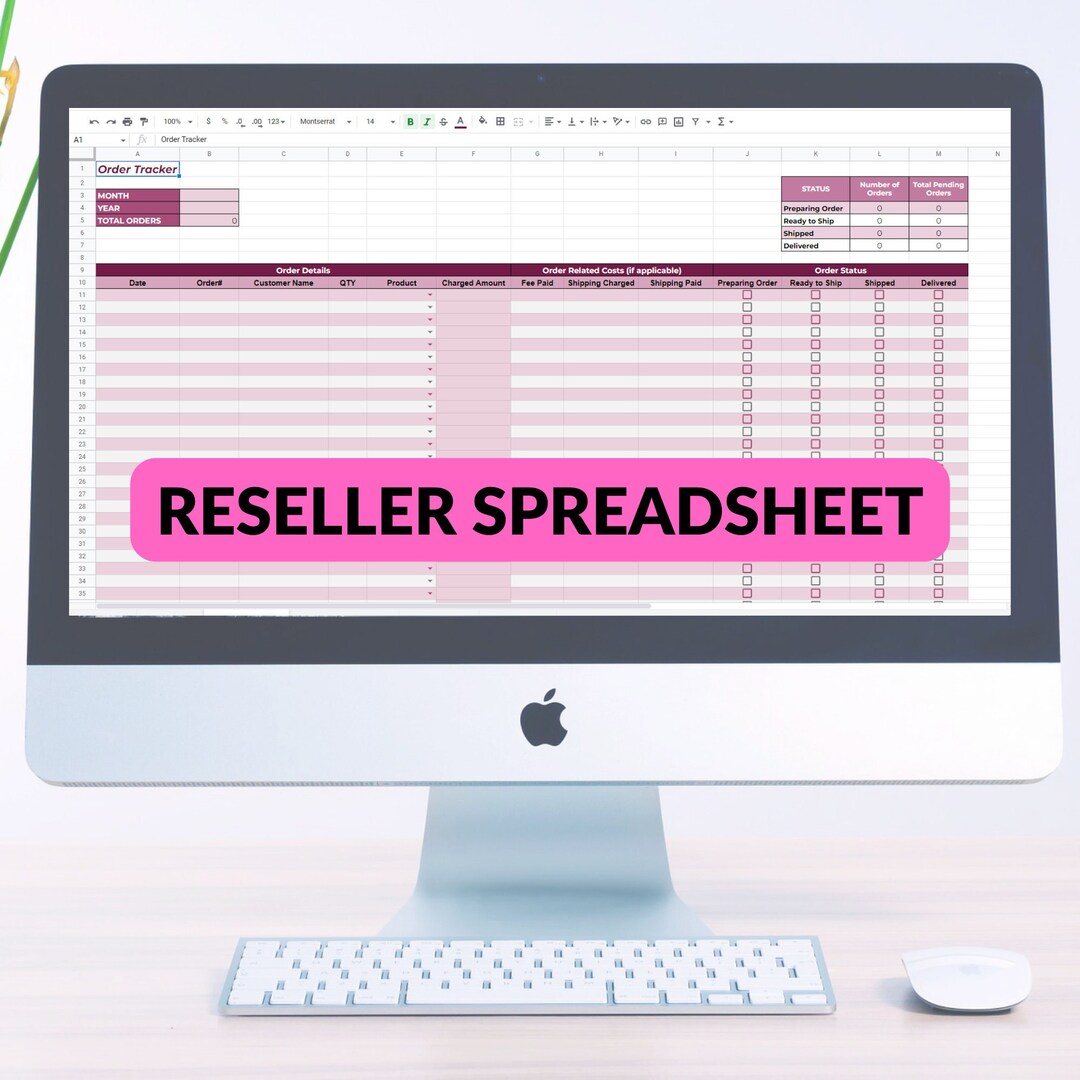 Reseller Spreadsheet Google Sheets Reseller Inventory - Etsy