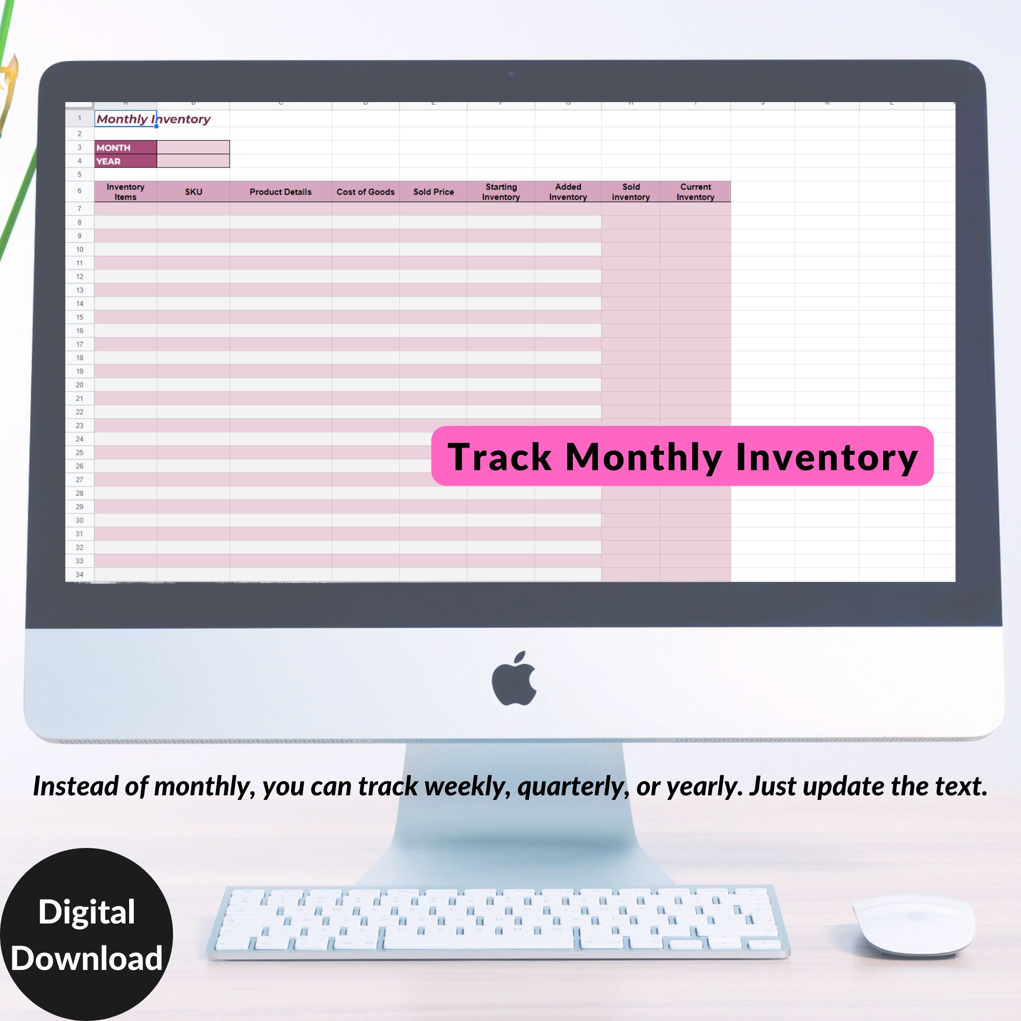 Reseller Inventory & Sales Tracker, Google Sheets (digital Download) - Etsy