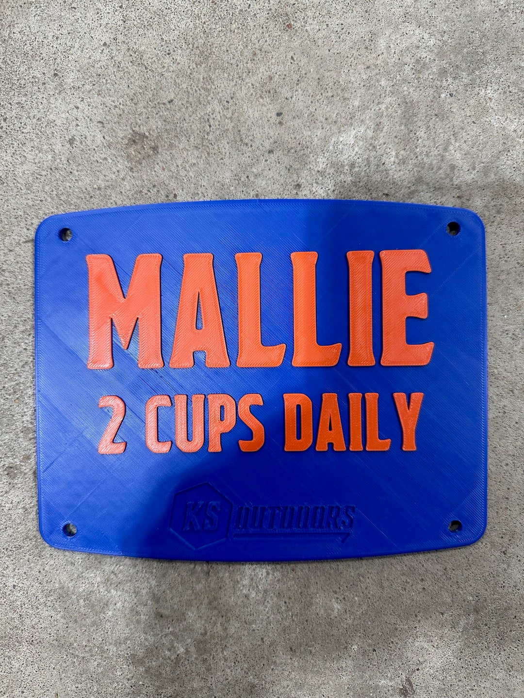 Gunner Food Crate Name Plate Double Text - Etsy