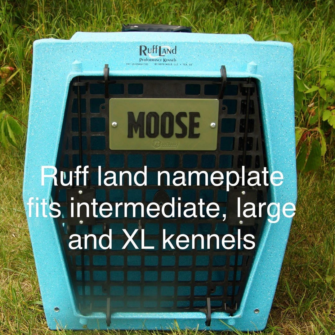 Ruff Land Kennel Name Plate: Personalized 3D Printed Dog Tag - Etsy