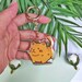 Ginger Orange Tabby Cat Pet Acrylic Keychain Kawaii Chibi Key Charm ...