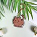 Tabby White Cat Pet Acrylic Keychain | Kawaii Chibi Key Charm | Neko ...