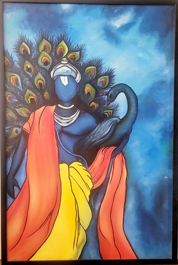 Krishna Oil Paintings On Canvas