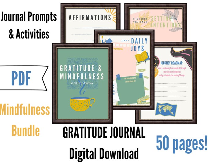 Mindfulness and Gratitude Journal - Etsy Canada