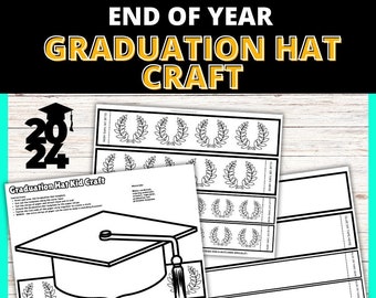 Kindergarten Graduation Hat Printable Crown Template End of the Year ...