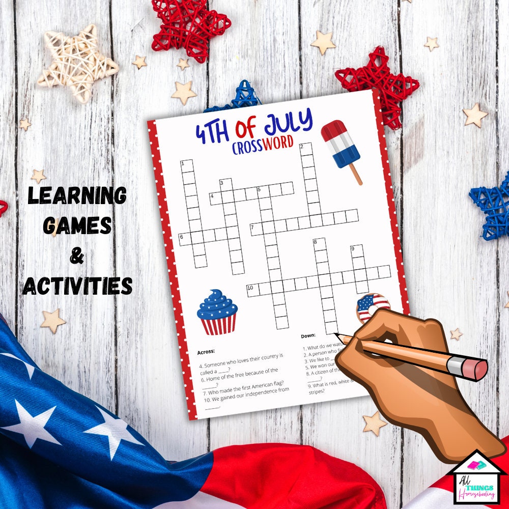 4th of July Activity Bundle, Printable Games, Patriotic Games, Learning ...