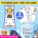 Best Dad Award Pop up Craft Card, Father's Day Card, Father's Day ...