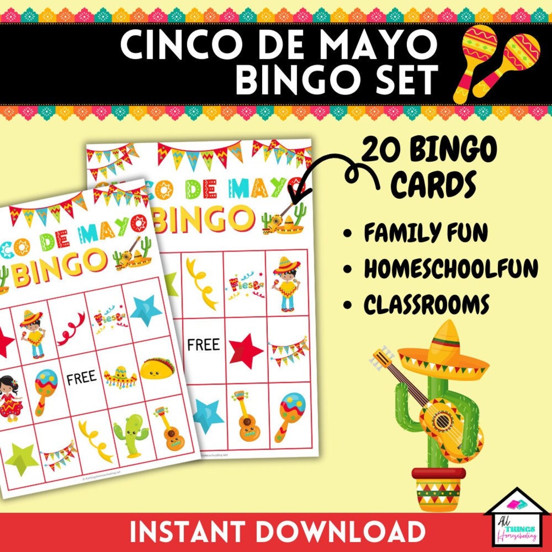 Cinco De Mayo Bingo Game - Etsy