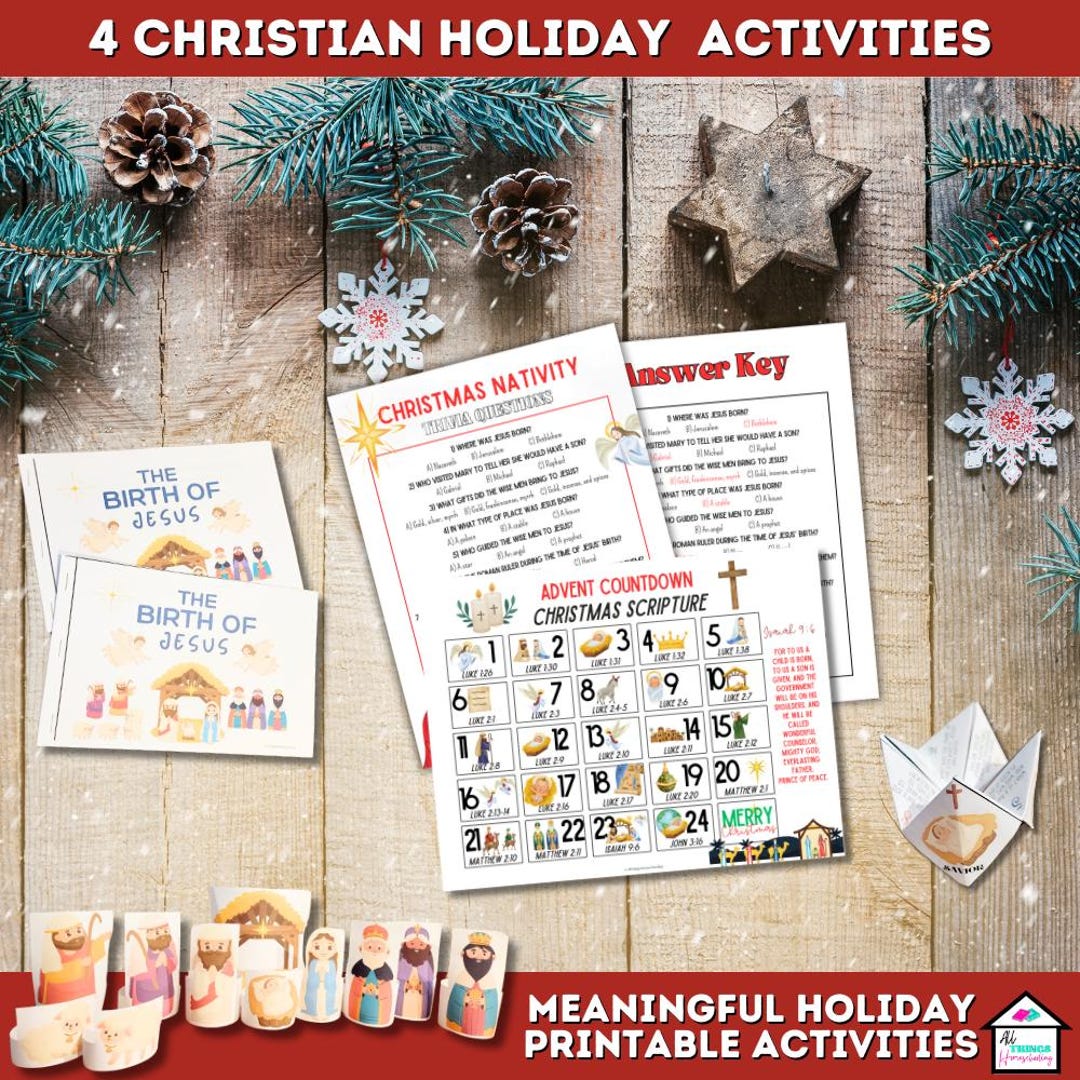 4 Meaningful Christian Holiday Activities - Trivia Game, Advent ...