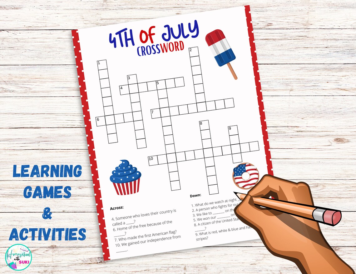4th of July Activity Bundle Printable Games Patriotic Games - Etsy