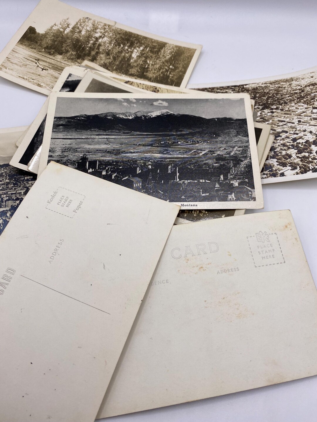 Lot of 17 Black and White Postcards Unused - Etsy