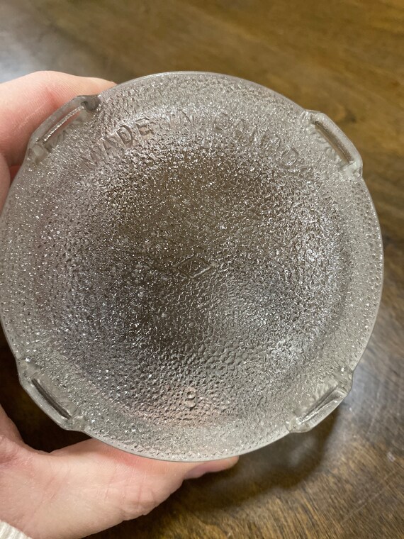 Vintage Powder Dish Depression Glass - Gem