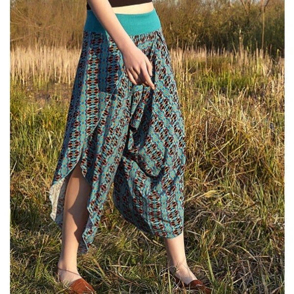 Harem Side Slit Pants - Etsy