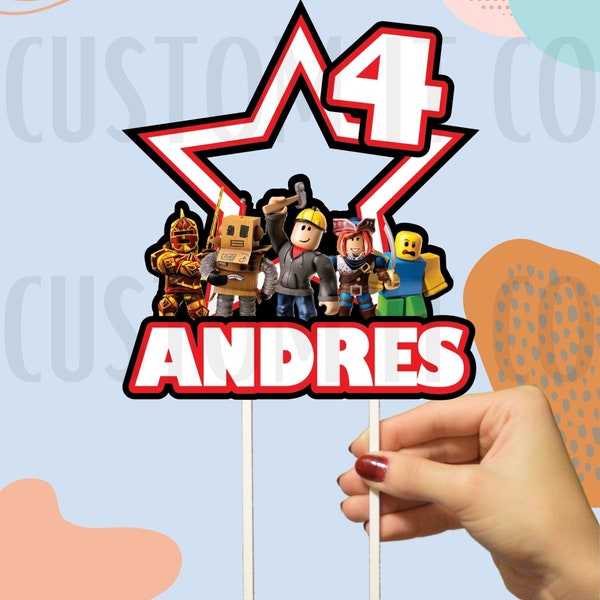 Roblox Cake Topper - Etsy Canada