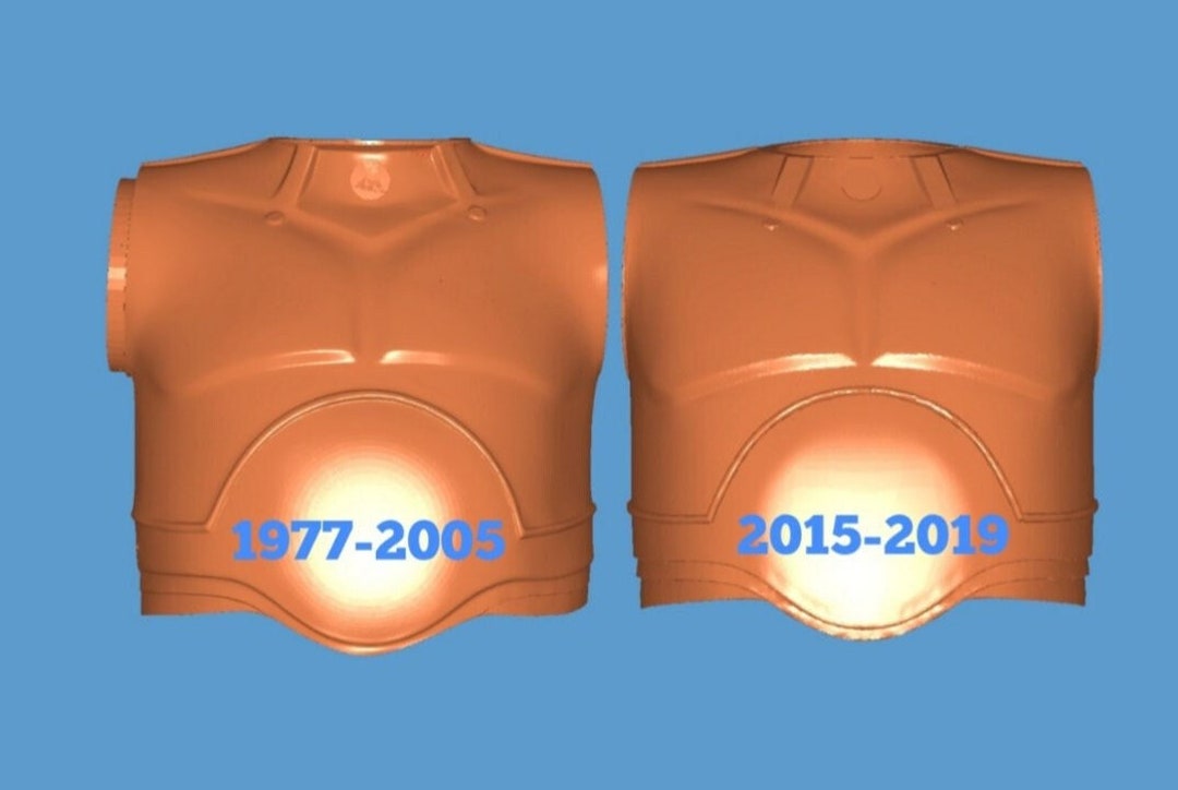 C-3PO 1:1 Wearable Torso Original and Sequel Trilogy Versions - Etsy