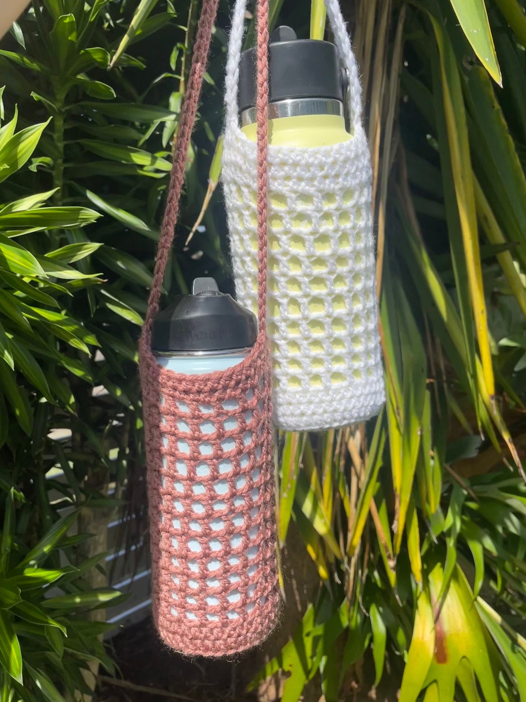 Crochet Water Bottle Holder Crochet Water Bottle Bag - Etsy