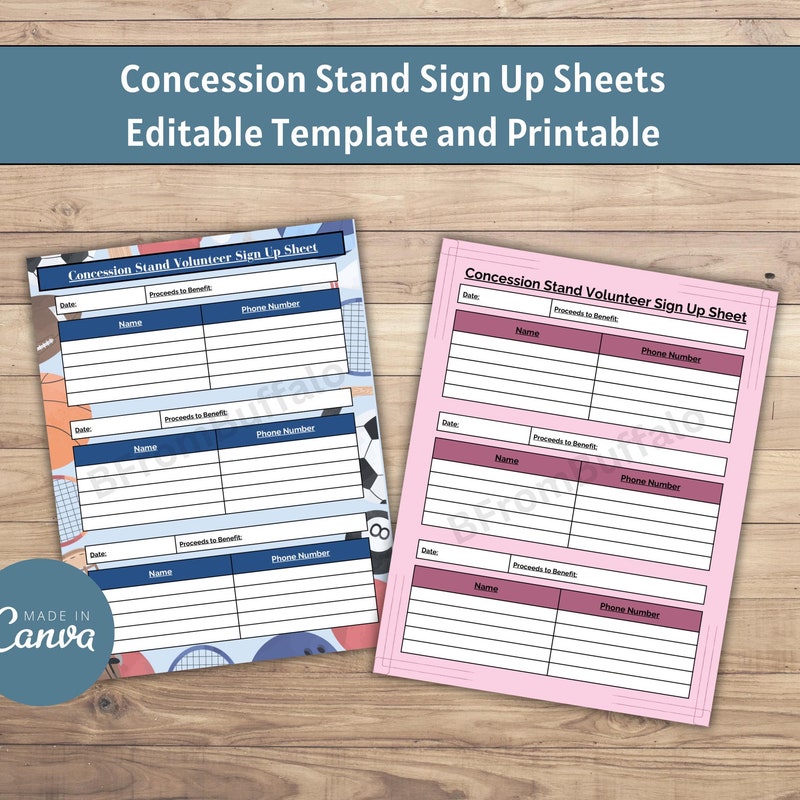 Concession Stand Sign - Etsy