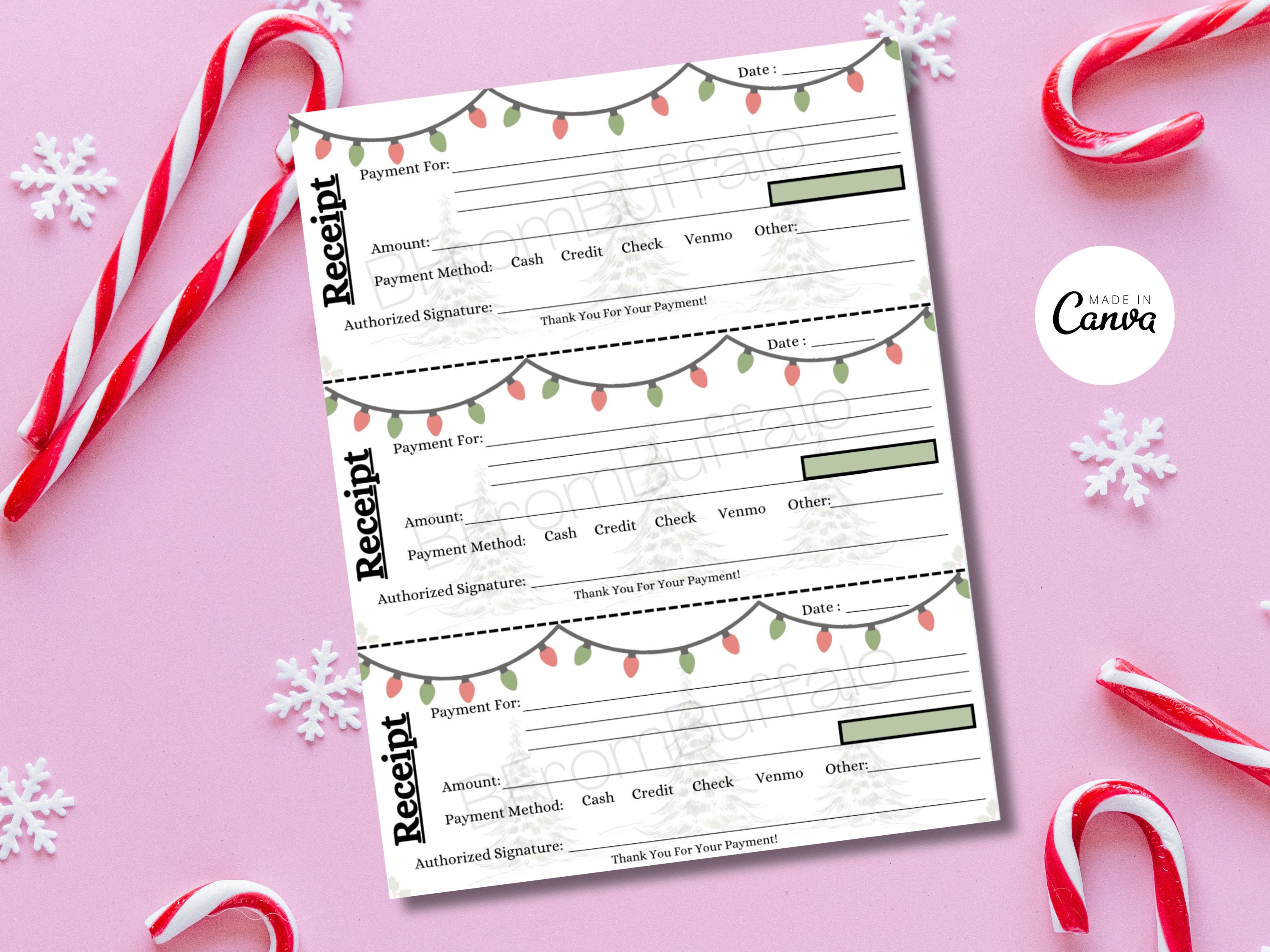 Itemized Receipt Sales Receipt Template Receipt Sheets - Etsy