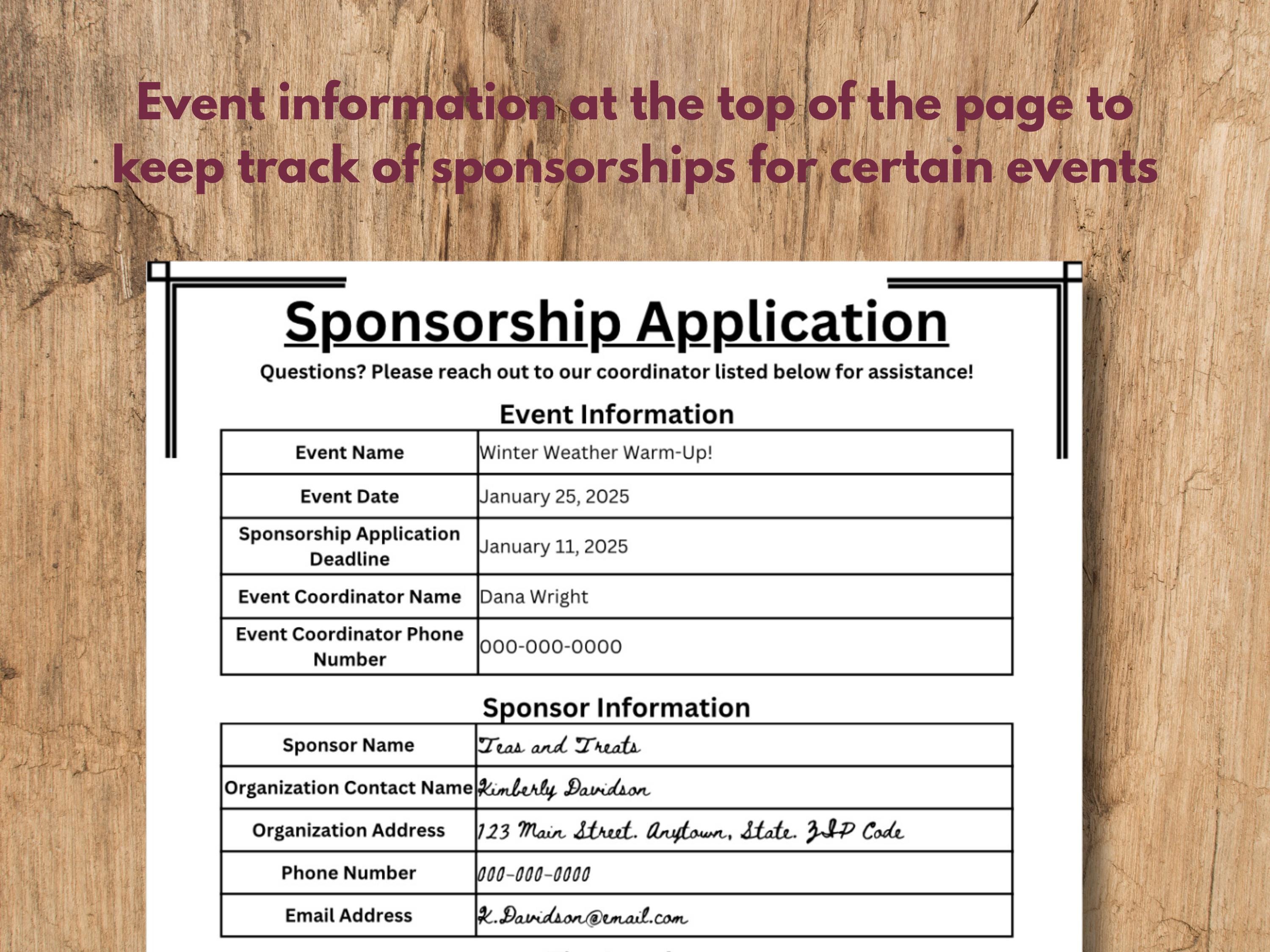 Editable Event Sponsorship Kit: Canva Template (digital Download) - Etsy