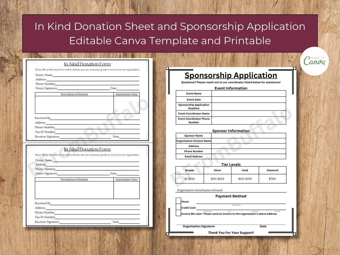 Editable Event Sponsorship Kit: Canva Template (digital Download) - Etsy