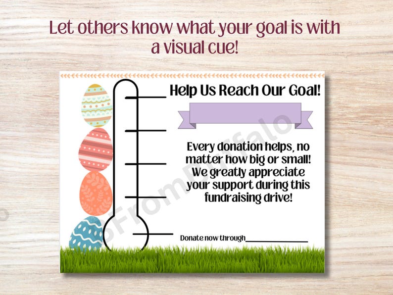Fundraising Thermometer, Fundraiser Forms, Achievement Tracker ...