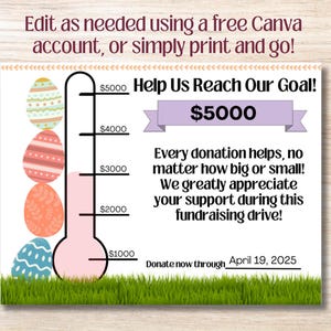 Fundraising Thermometer, Fundraiser Forms, Achievement Tracker ...
