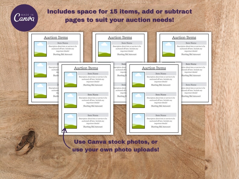 Auction Catalog Template, Auction Catalog, Auction Item List, Auction ...