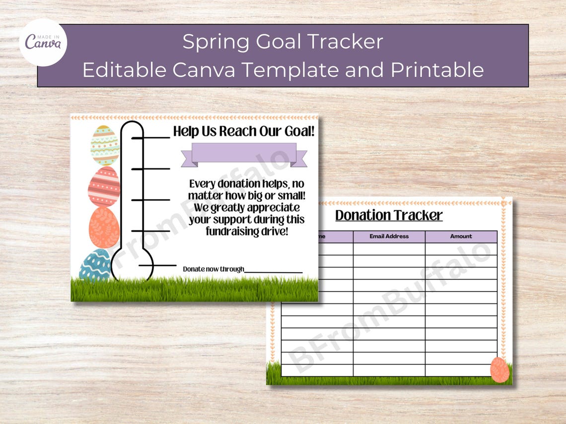 Fundraising Thermometer, Fundraiser Forms, Achievement Tracker ...