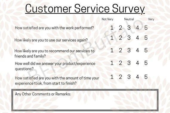Customer Feedback Survey Card Are Guest Comment Cards Worth The