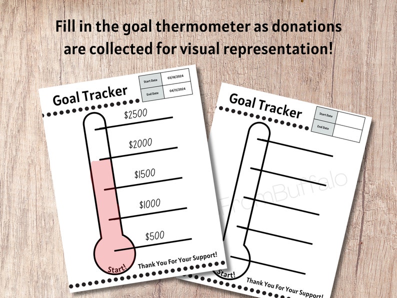 Donation Tracker, Donation Tracker Printable, Donation Log, Fundraiser ...