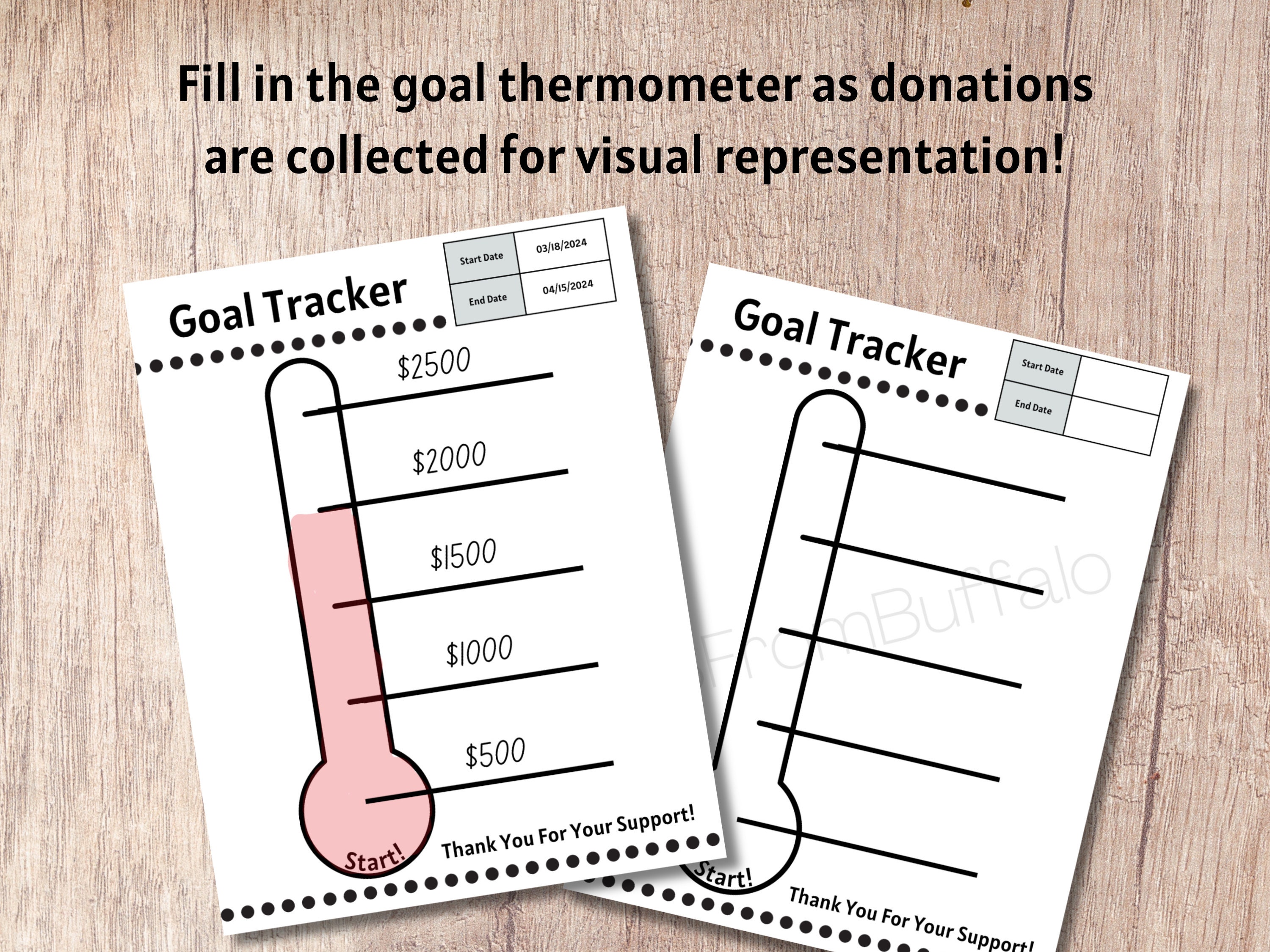 Donation Tracker, Donation Tracker Printable, Donation Log, Fundraiser ...