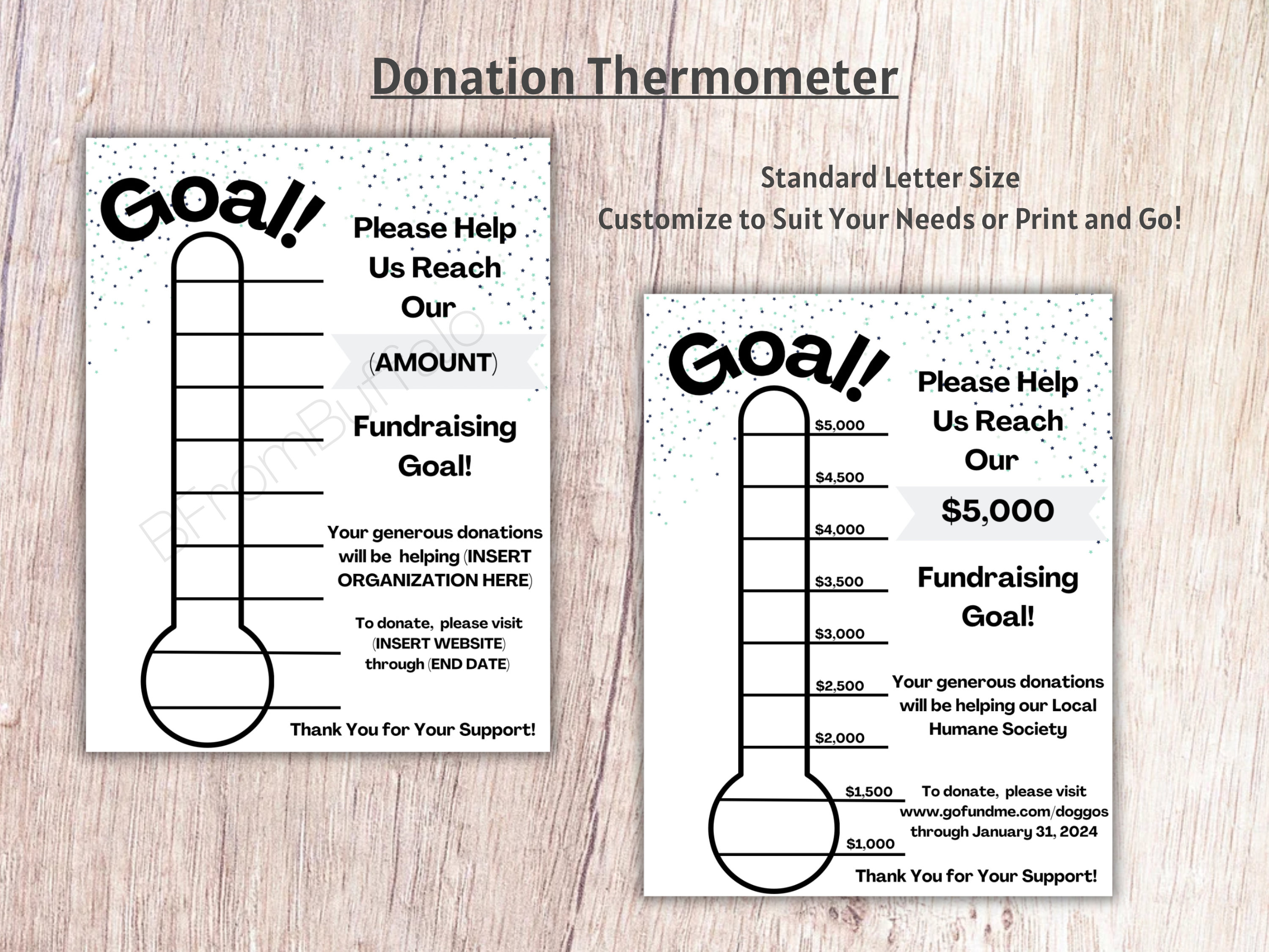 Donation Pledge Card, Pledge Card, Donation Goal, Fundraiser ...