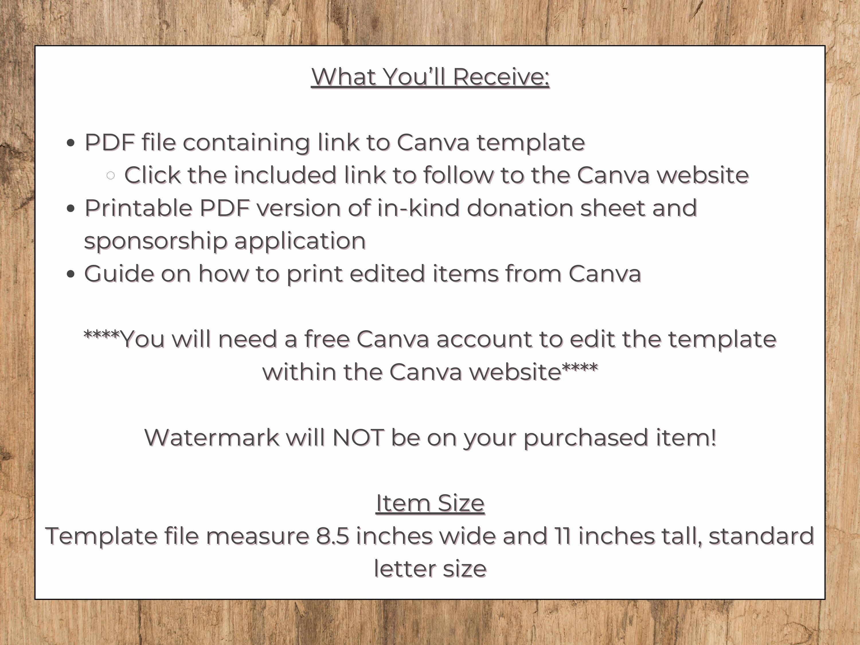 Editable Event Sponsorship Kit: Canva Template (digital Download) - Etsy