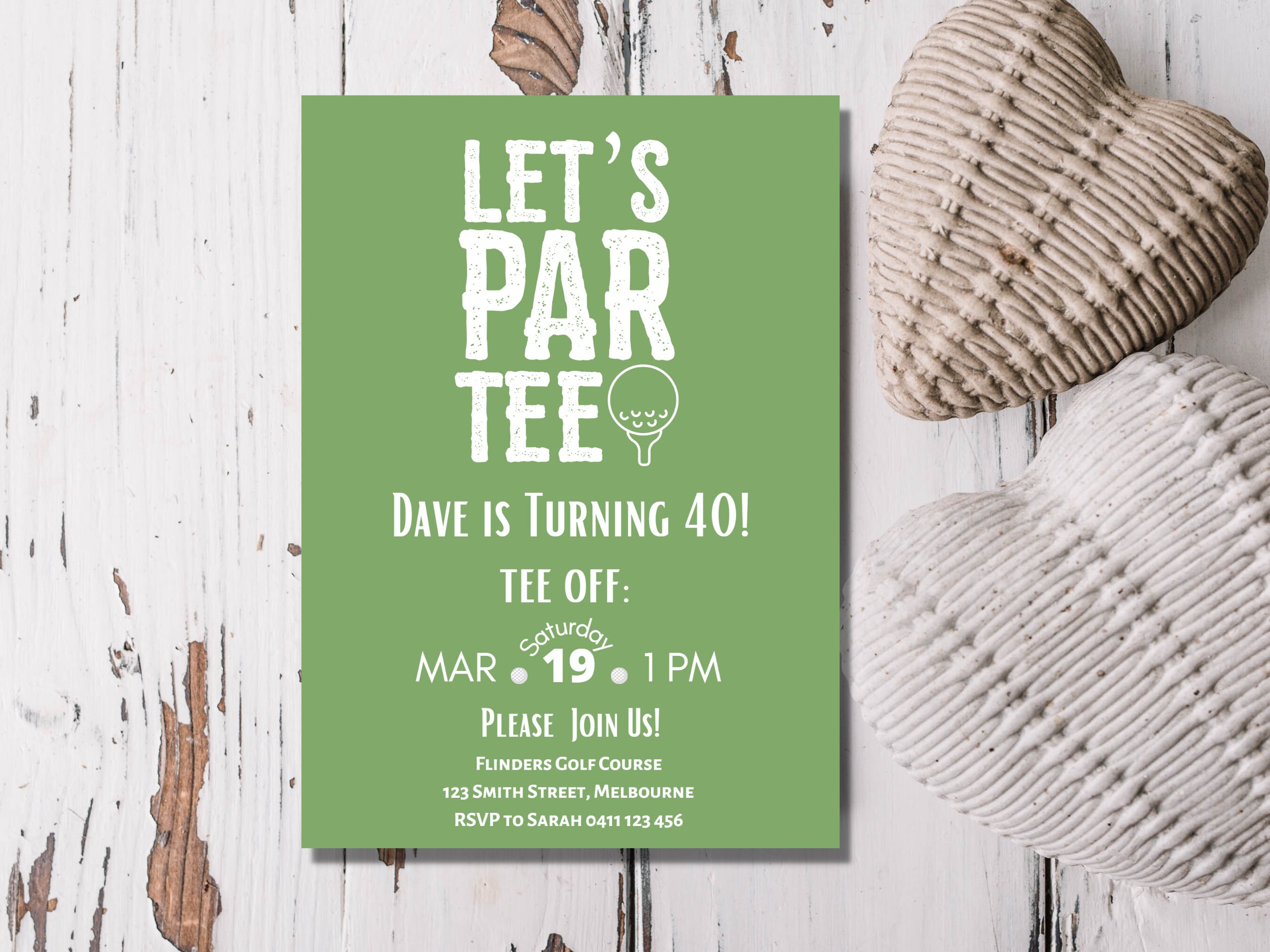 Golf Birthday Invitation, Golf Birthday Invite, Golf Party Invitation ...