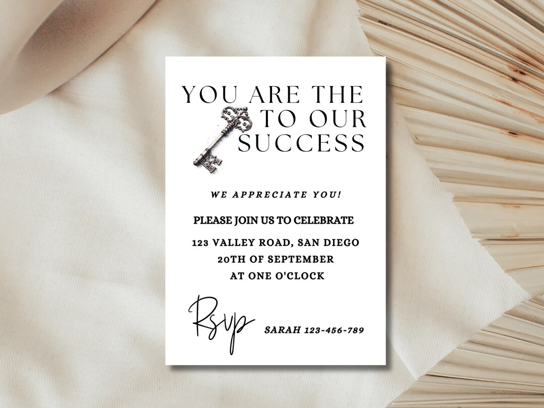 Client Appreciation Dinner Invitation: Elegant Canva Template (digital ...