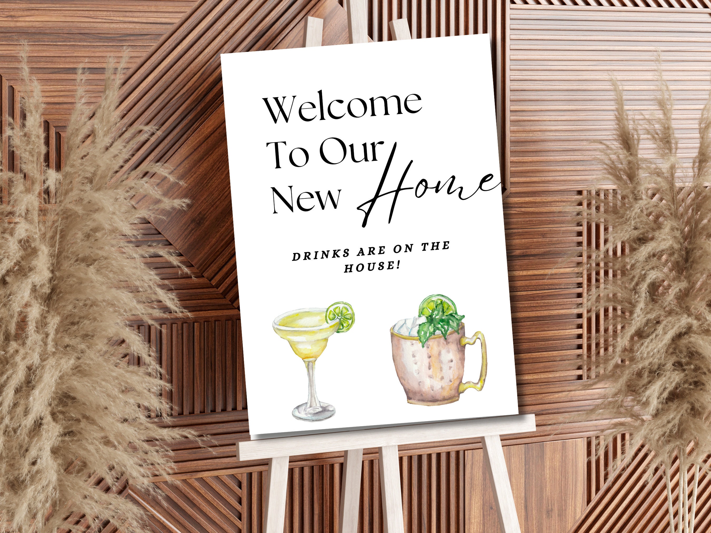 House Warming Party Welcome Sign Editable Template, House Warming ...