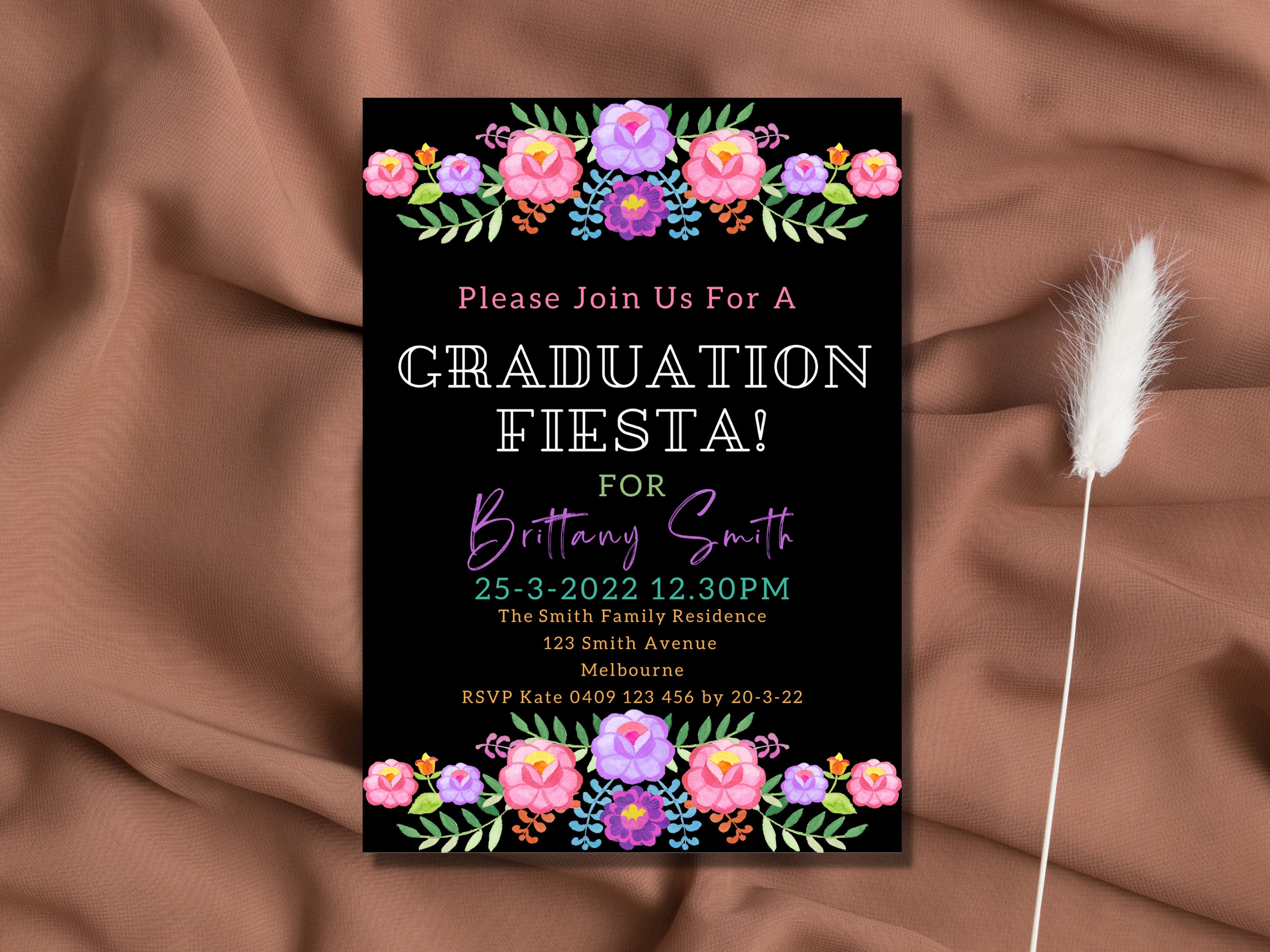 Mexican Invitation, Graduation Invitation, College Graduation ...