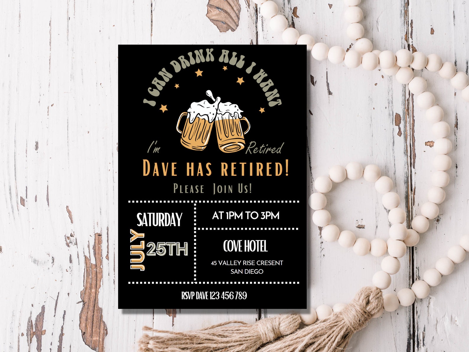 Retirement Invitation, Retirement Party Invitation, Retirement ...
