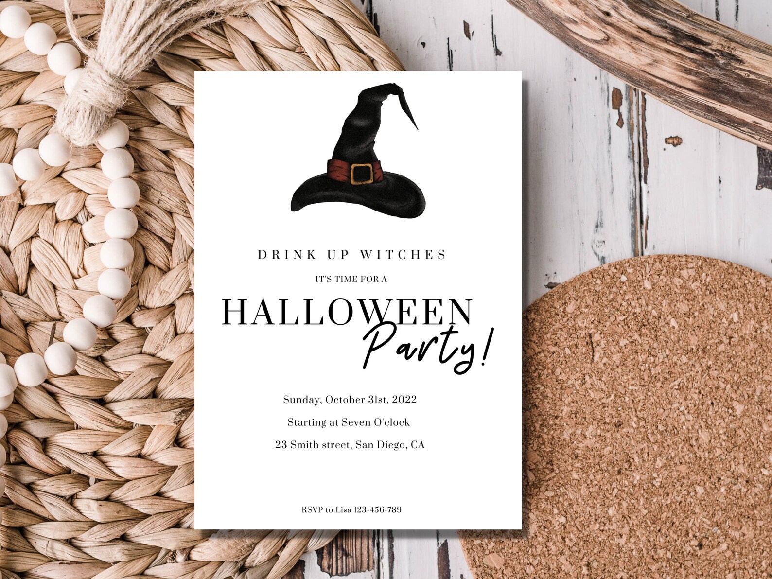Halloween Invitation, Halloween Invitation Adult, Halloween Invitation ...
