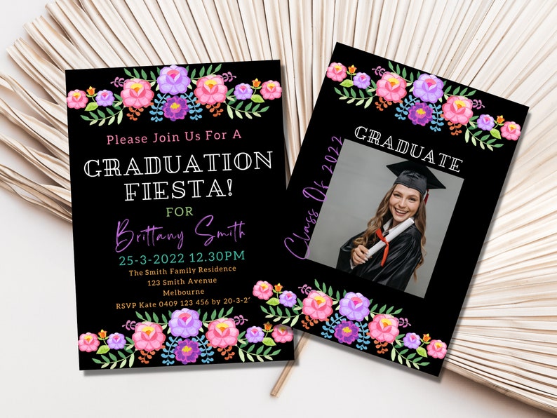 Mexican Invitation, Graduation Invitation, Fiesta Invitation ...