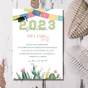 Mexican Invitation, Graduation Invitation, Fiesta Invitation ...